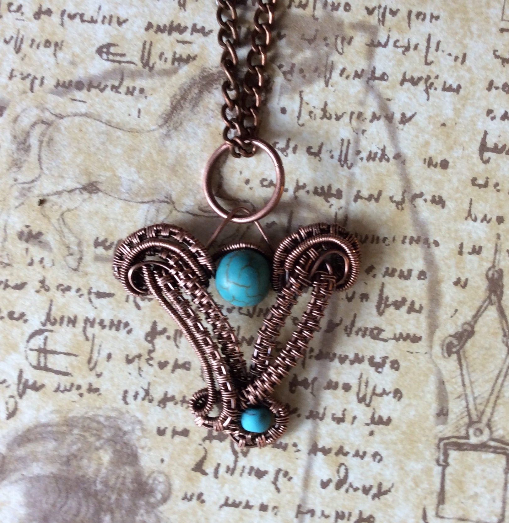 Handmade Copper Pendant Antiqued Copper Pendant Copper and - Etsy Singapore