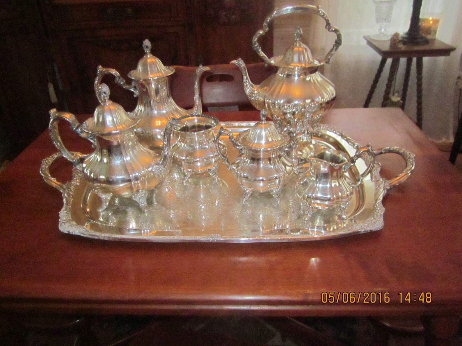 Lancaster Rose Poole Silver Co Silverplate Coffee Tea Serving Set - Etsy
