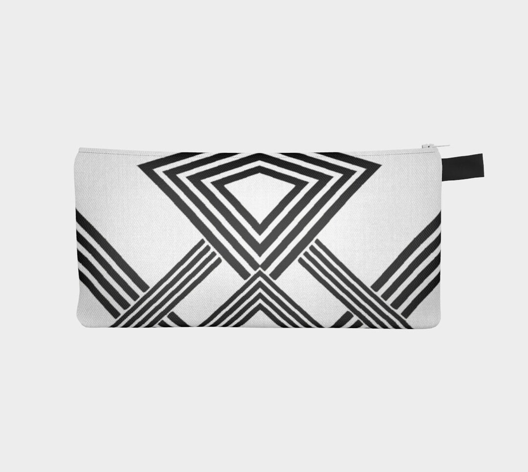 Black and White Diamond Pencil Case - Etsy