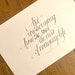 Original Calligraphy Wall Art Picasso Quote Original Handwritten ...