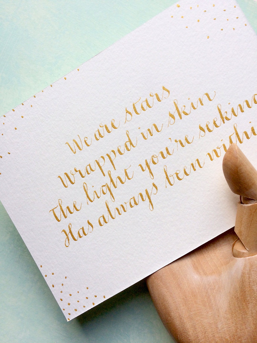 Handwritten Cards Calligraphy Cards Calligraphy Quote Motivational Card ...