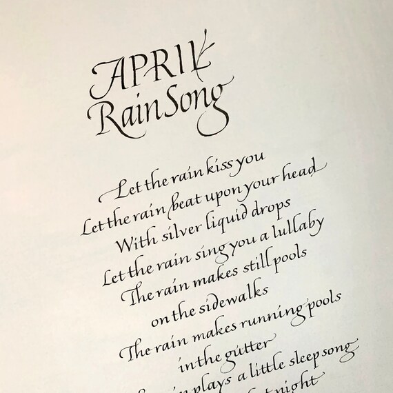 April Rain Background