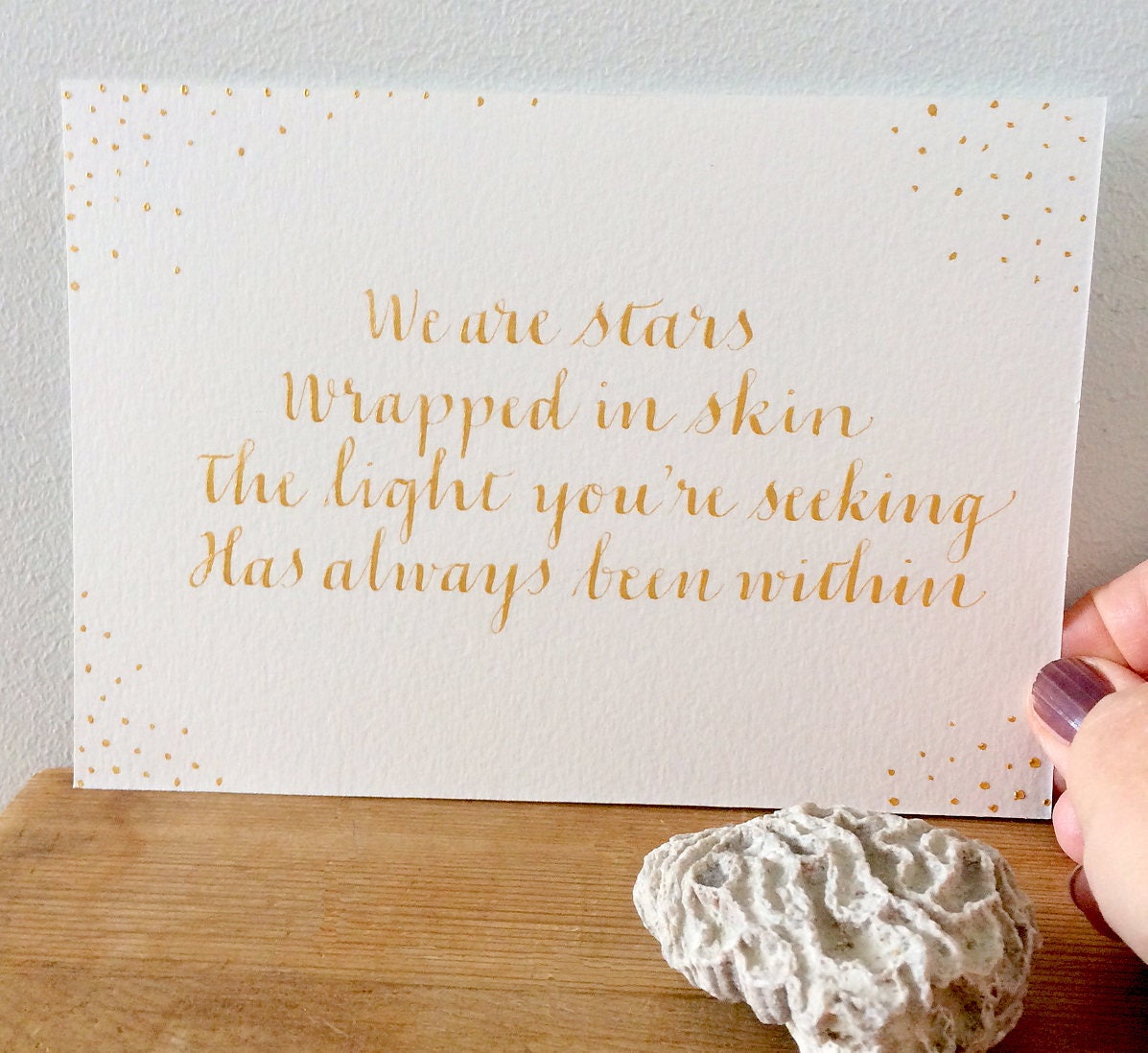 Handwritten Cards Calligraphy Cards Calligraphy Quote Motivational Card ...