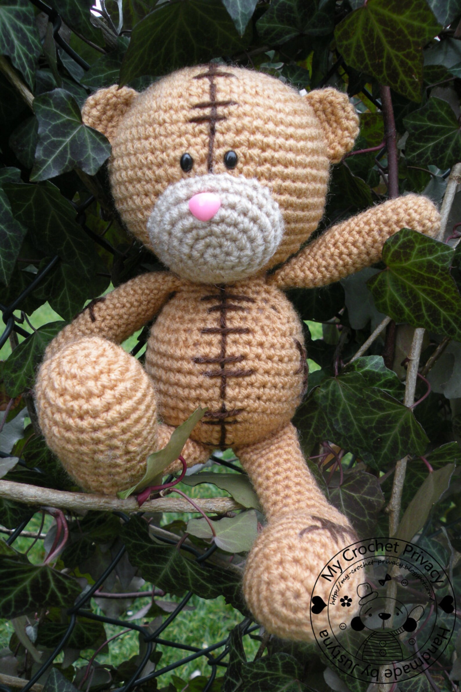 Crochet Pattern - Huggy the Teddy Bear (brown) - Etsy