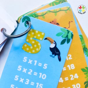 Printable Jungle Multiplication Tables, Jungle Theme Multiplication ...