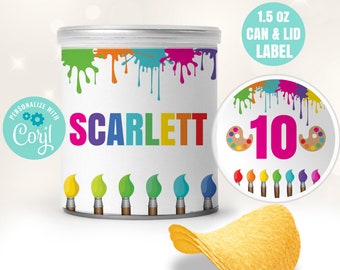 Printable Paint Can Label - Etsy