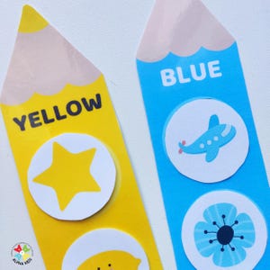 Printable Match the Colors Learning Activity, Pick and Match the Colors ...