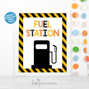 Printable Construction Table Sign Bundle, Gift Table Sign, Dig in Sign ...