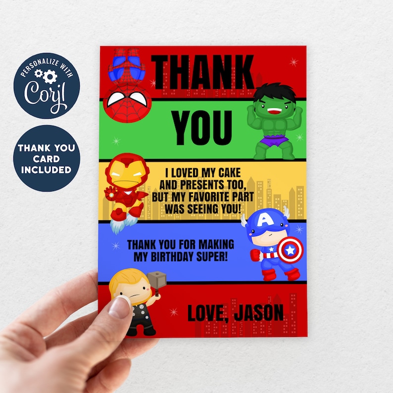 EDITABLE Calling All Superheroes Boy Birthday Invitation - Etsy