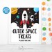 Printable Outer Space Treats Table Sign Rocket Ship Astronaut - Etsy