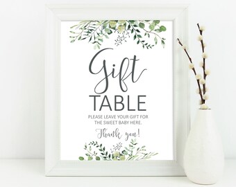 Gift Table Sign | Etsy