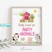 Printable Farm Party Favors Table Sign, Farm Animals Favors Station ...
