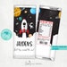 EDITABLE Outer Space Birthday Thank You Candy Bar Labels, Astronaut ...