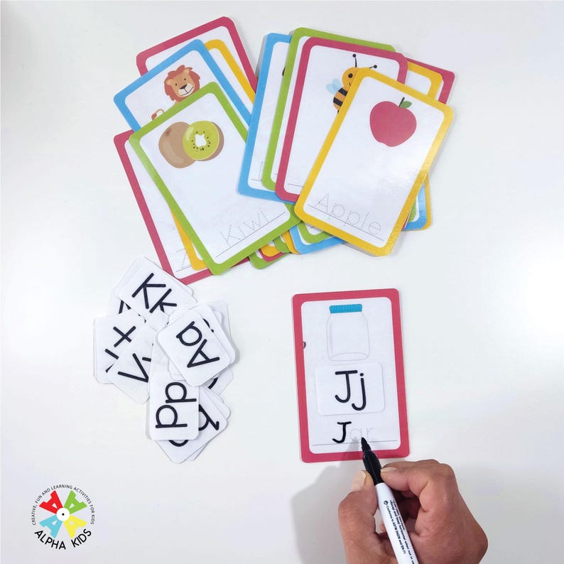 Printable Alphabet Learning Activity, Match Letters Toddler Activity ...