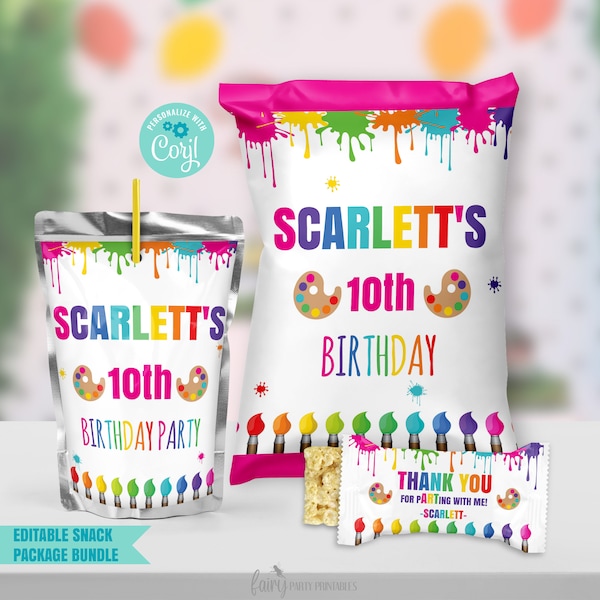 Paint Party Favors - Etsy