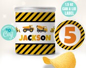 EDITABLE Printable Construction Chips Stack Label Template - Etsy