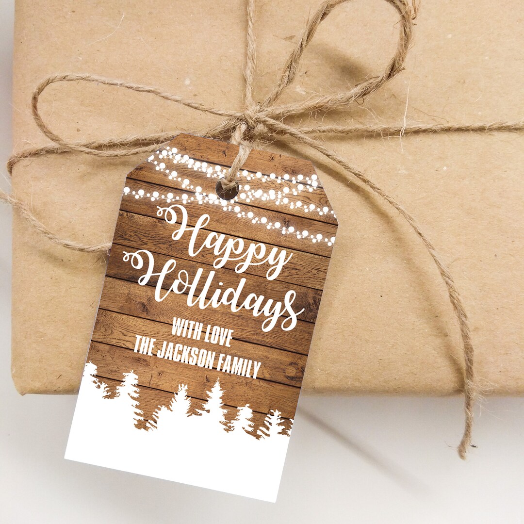 EDITABLE Printable Christmas Gift Tags Christmas Labels - Etsy