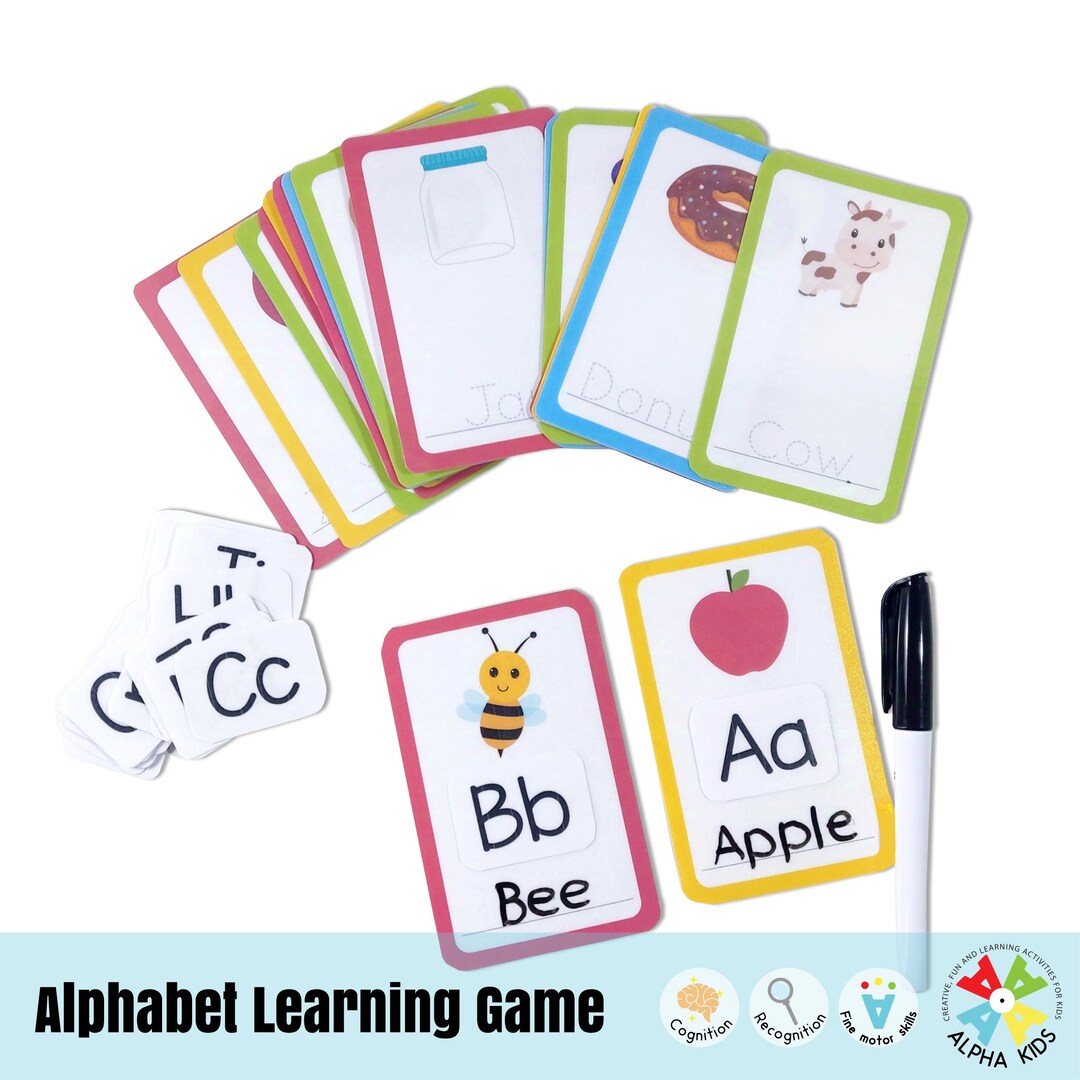 Printable Alphabet Learning Activity, Match Letters Toddler Activity ...