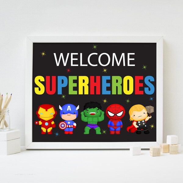 Superhero Welcome - Etsy