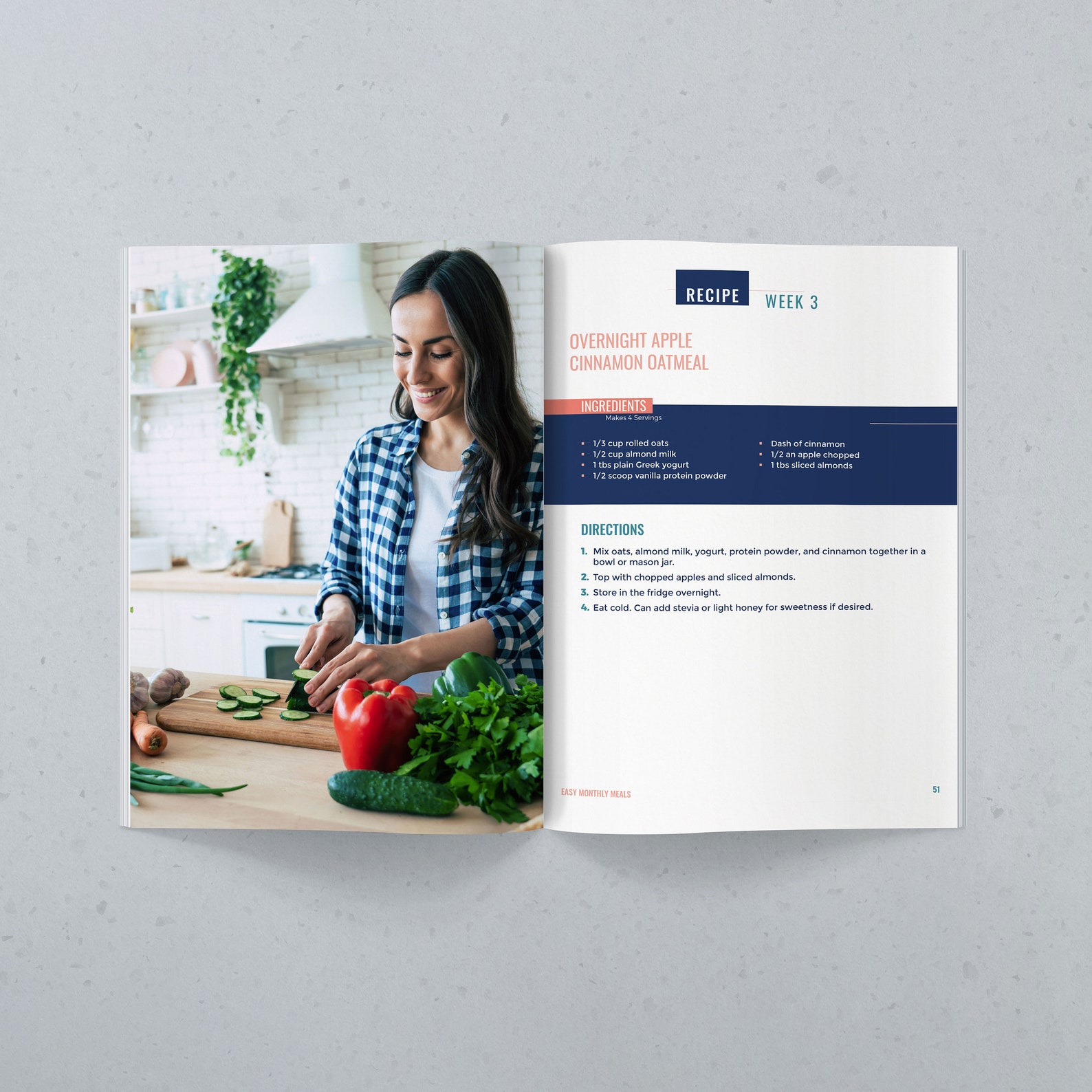 Healthy and Easy to Prep 4 Week Meal Plan - Month 1 - Etsy