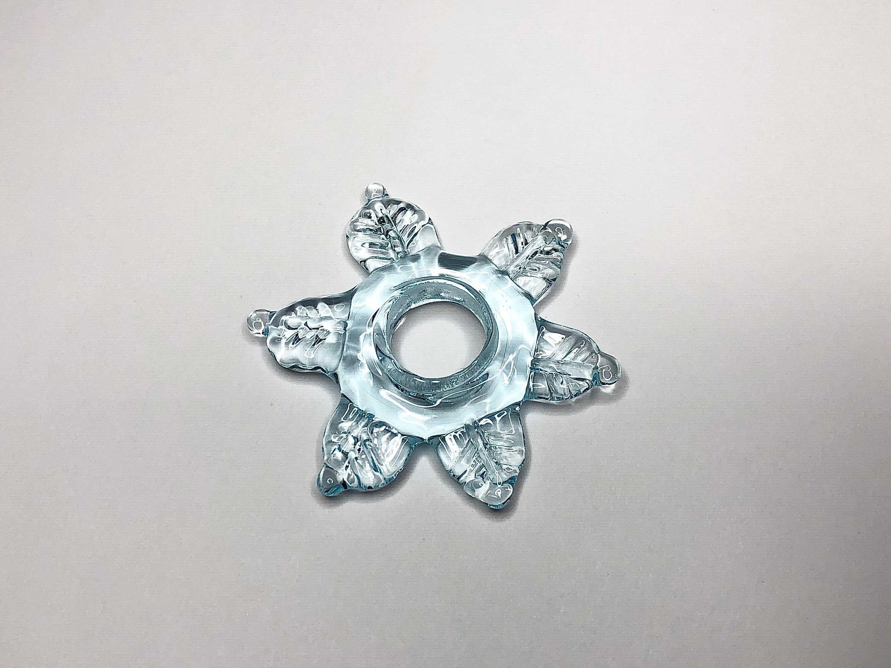 Flat Flower Aqua Snowflake - Etsy