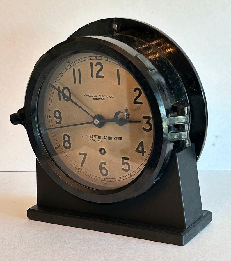 Chelsea Navy Bakelite 6" Ships Clock Base - Etsy