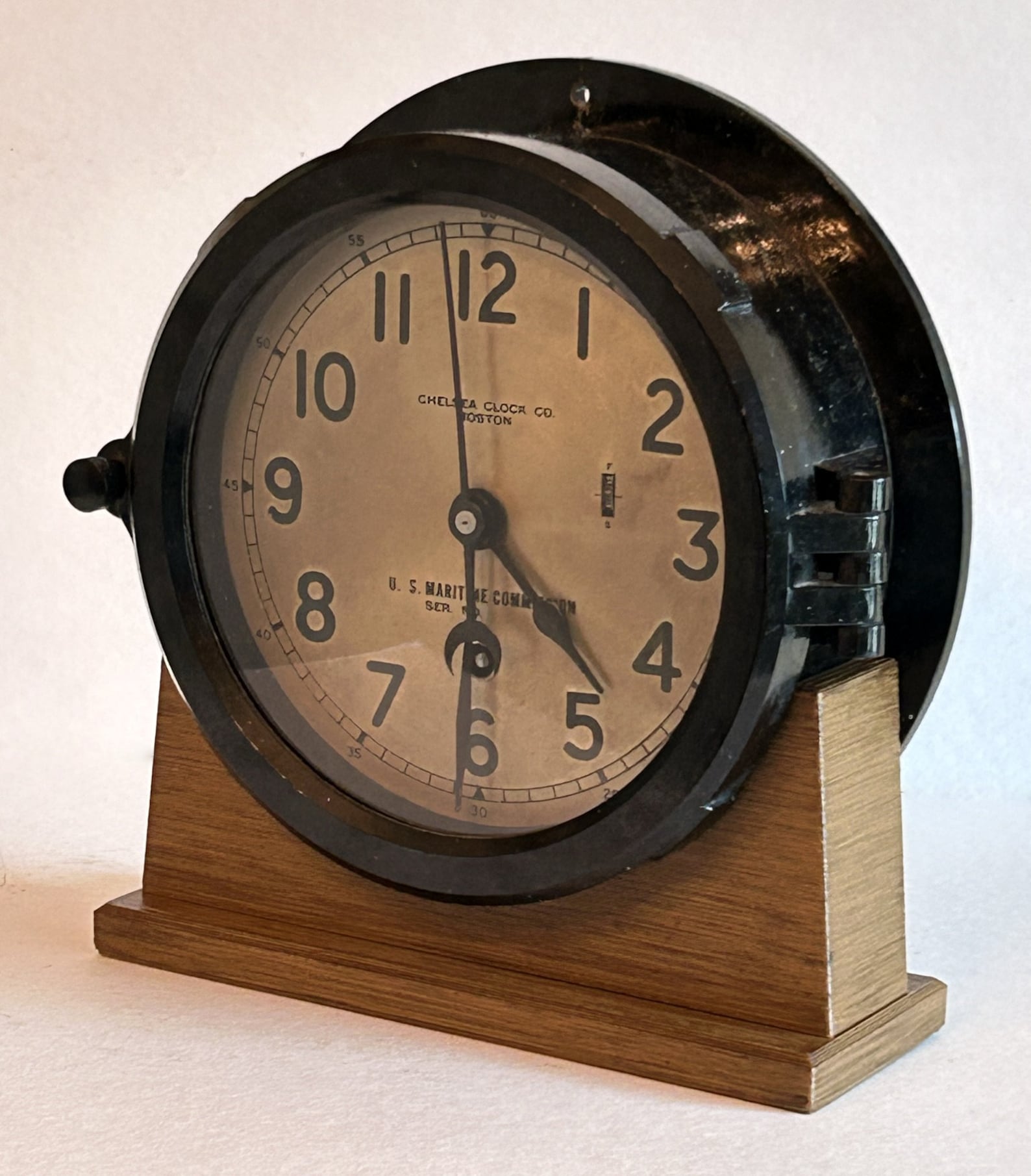 Chelsea Navy Bakelite 6" Ships Clock Base - Etsy