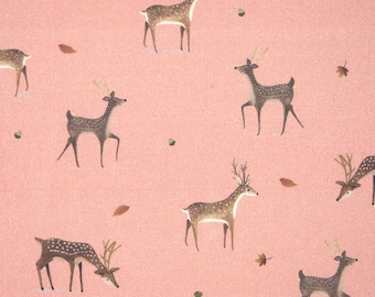 Teepee Fabric Woodland Fabric Deer Fabric Cotton Fabric Floral - Etsy