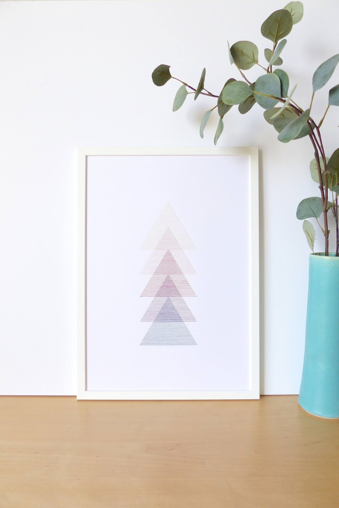 Hand Embroidered Paper Tableau Triangles Pattern.contemporary - Etsy