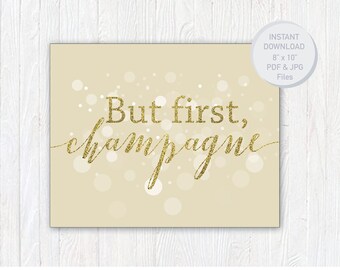 But First Champagne - Etsy