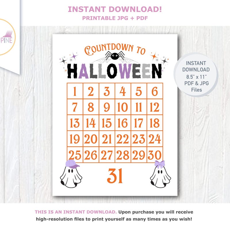 Halloween Countdown - Etsy