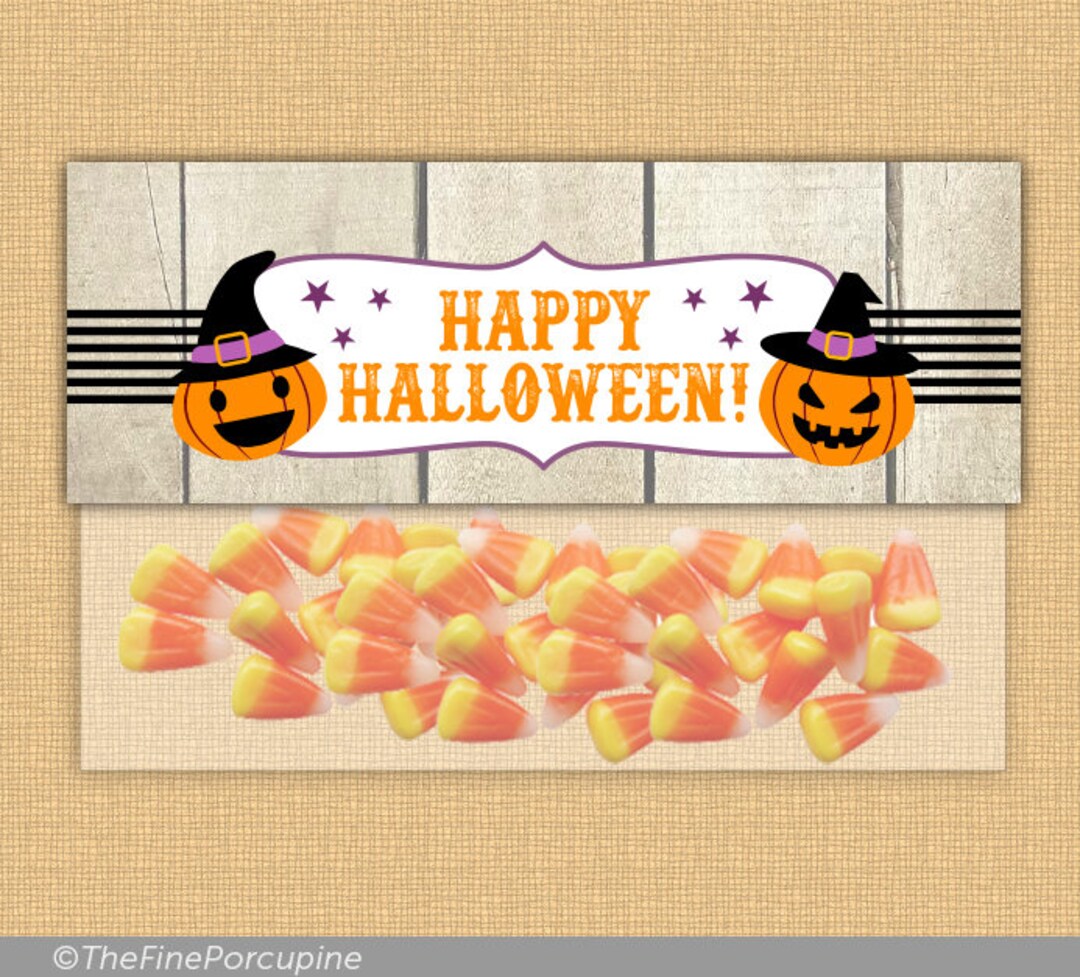 Halloween Treat Bag Toppers: Printable Party Favors (PDF Download) - Etsy