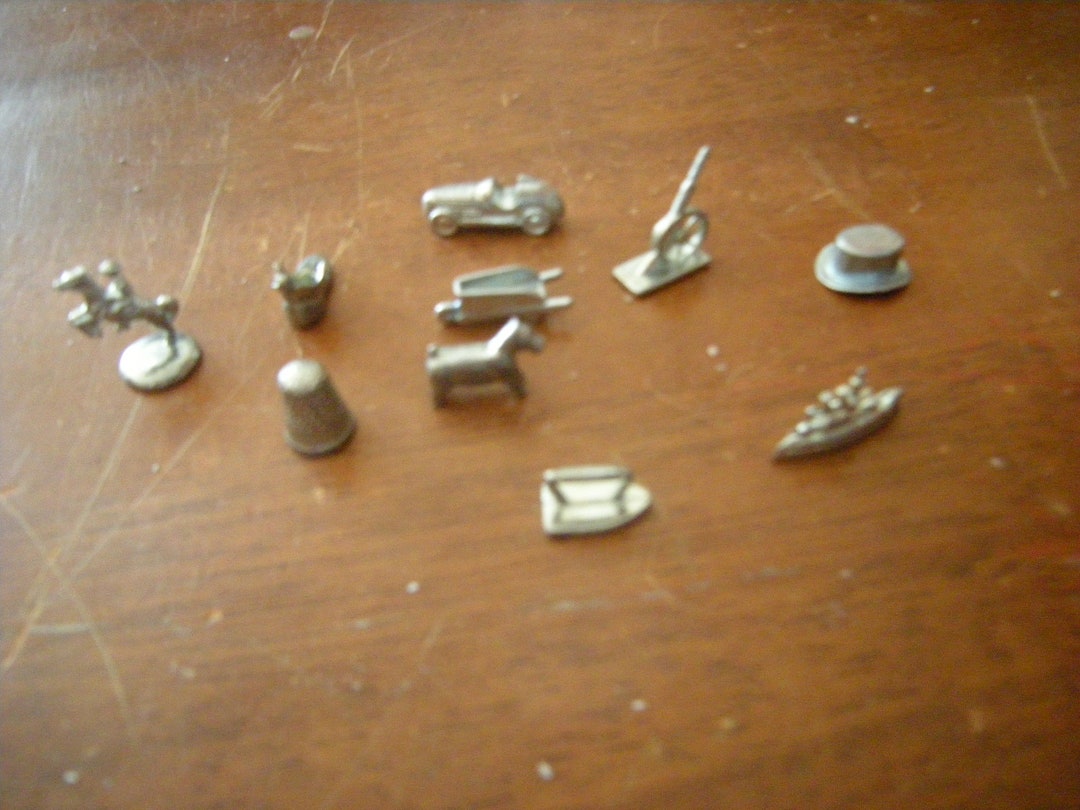 10 Monopoly Tokens-classic-replacement-jewelry-art-crafts-assemblage ...