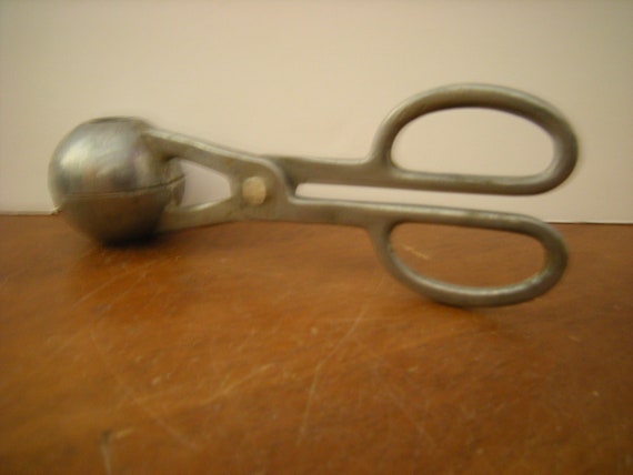 Vtge Ice Cream Scoop-scissors Style-aluminum Scoop-made in - Etsy