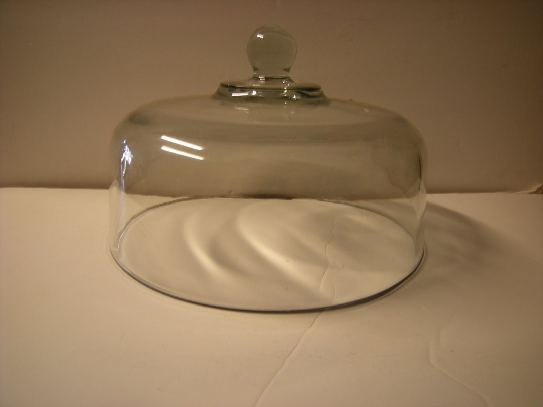Vtge Glass Dome-glass Cloche-cake Dome-cheese Cloche-home and Living ...