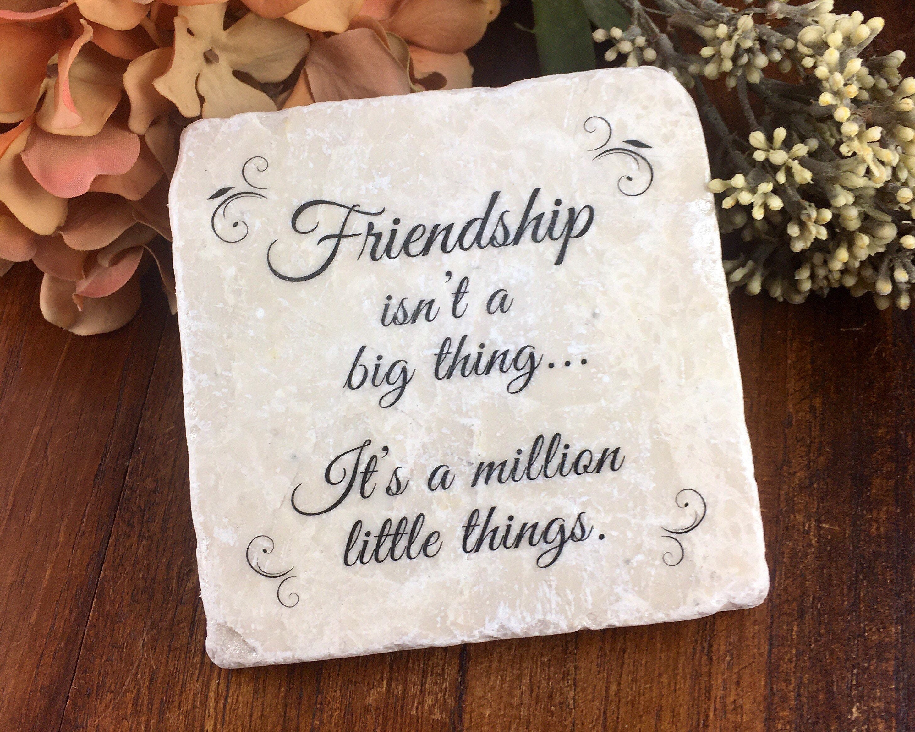 Friendship quote... Gift of friendship marble plaque for | Etsy
