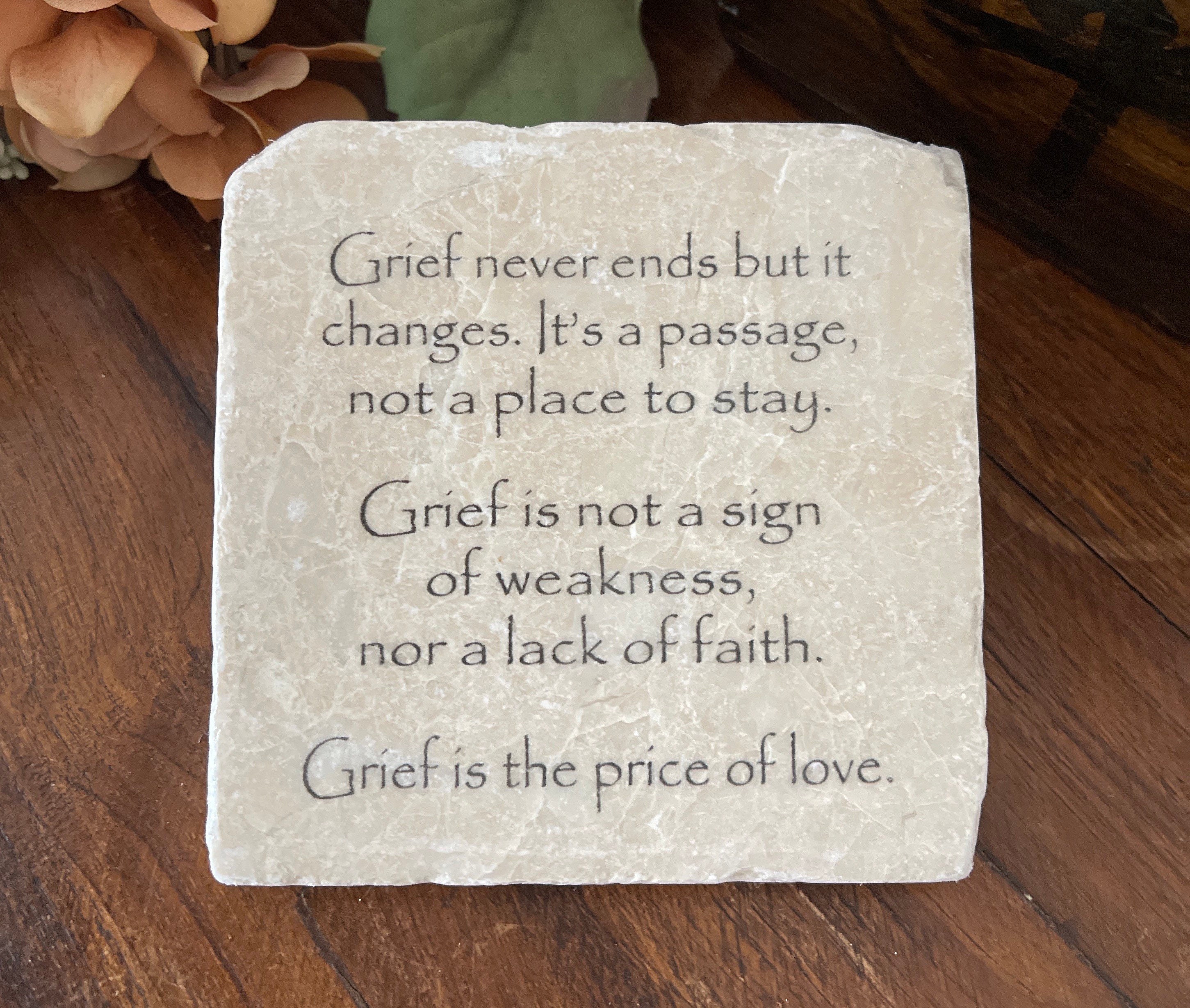 Grief Never Ends but It Changes. Memorial Gift. Sympathy Gift. | Etsy