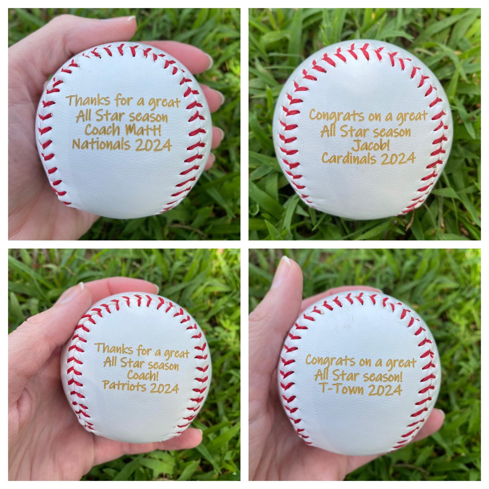 Custom Coach Gift Baseball; Team Baseball; Permanent Engraving on ...