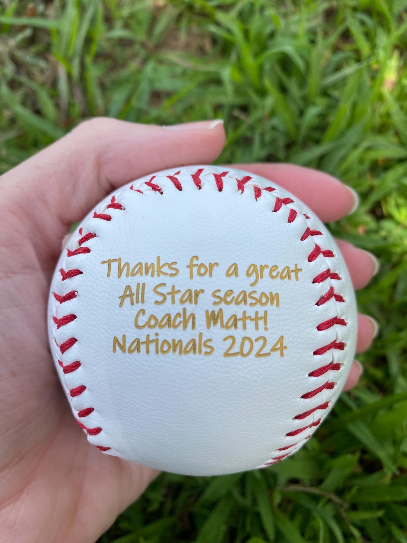 Custom Coach Gift Baseball; Team Baseball; Permanent Engraving on ...