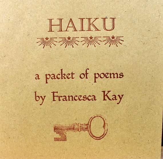 Haiku poems. Handmade poetry packet. Small poetry gift. Haiku | Etsy