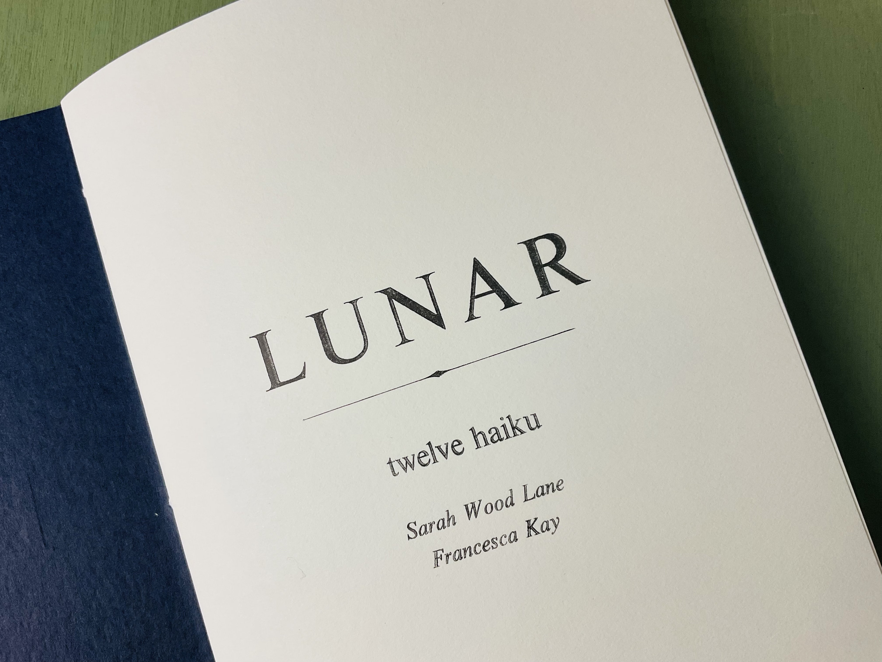 Lunar. Moon Poems, Haiku Poetry, Handmade Letterpress Book. - Etsy