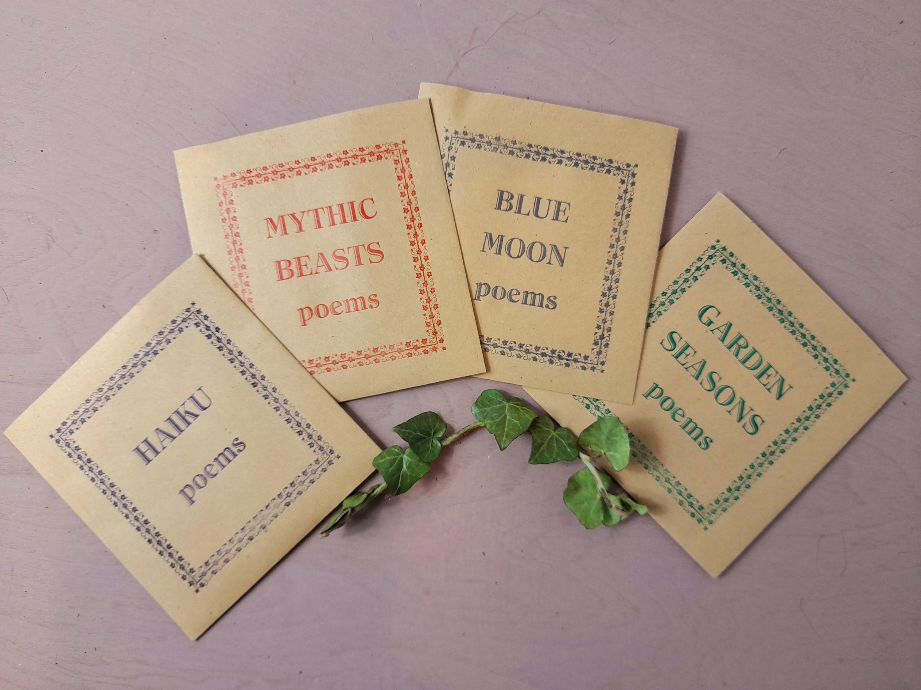 Haiku Poems Handmade Poetry Packet Small Poetry Gift. - Etsy