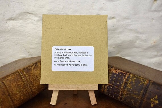 Haiku poems. Handmade poetry packet. Small poetry gift. Haiku | Etsy