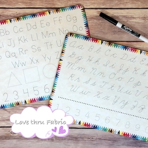 Handwriting Practice Dry Erase Board, Homeschool Writing, Penmanship ...