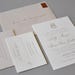 Letterpress A7 Monogram Invitation Suite Complete With Reply Cards ...