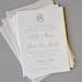 Letterpress A7 Monogram Invitation Suite Complete With Reply Cards ...