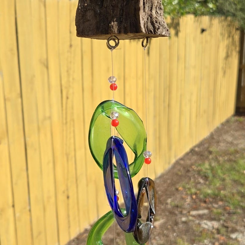 Glass Wind Chime - Etsy
