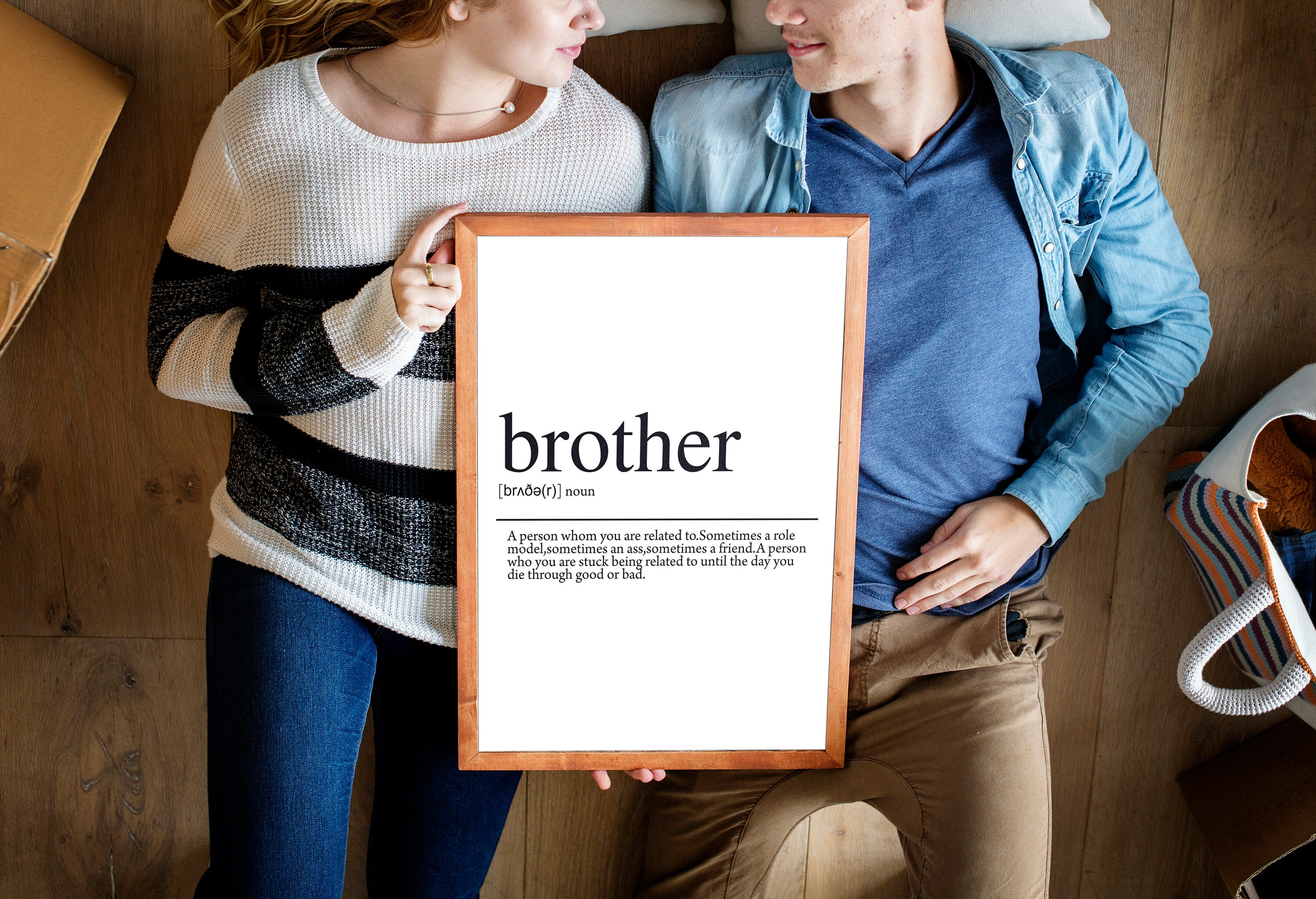 Brother Definition Print Definition Poster Word Meaning | Etsy