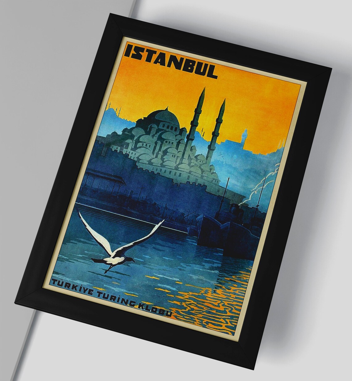 Istanbul vintage Travel Poster Istanbul Turkey Travel poster | Etsy