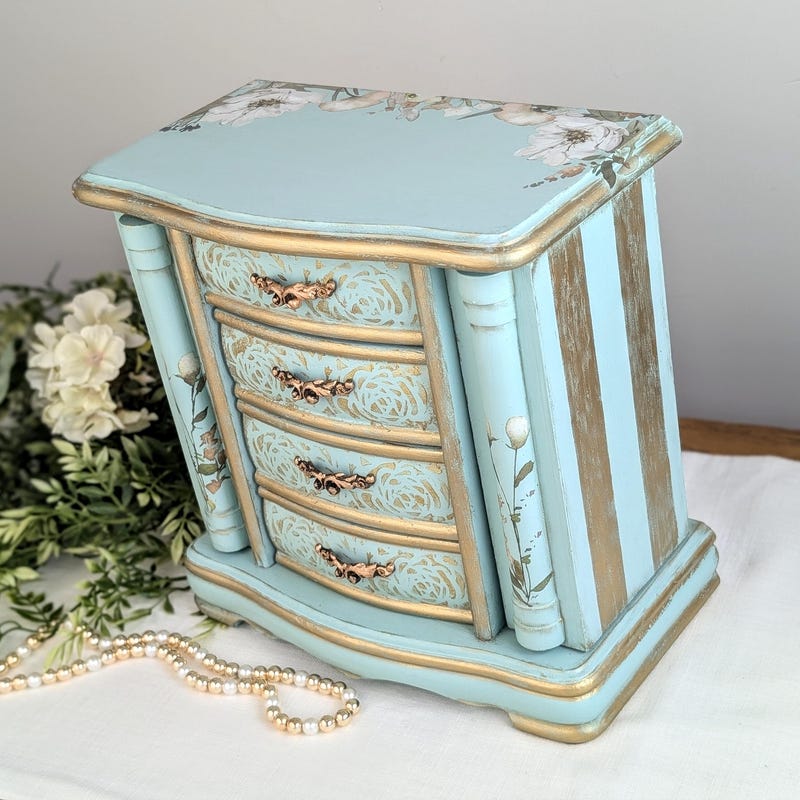 Painted Jewelry Box - Etsy
